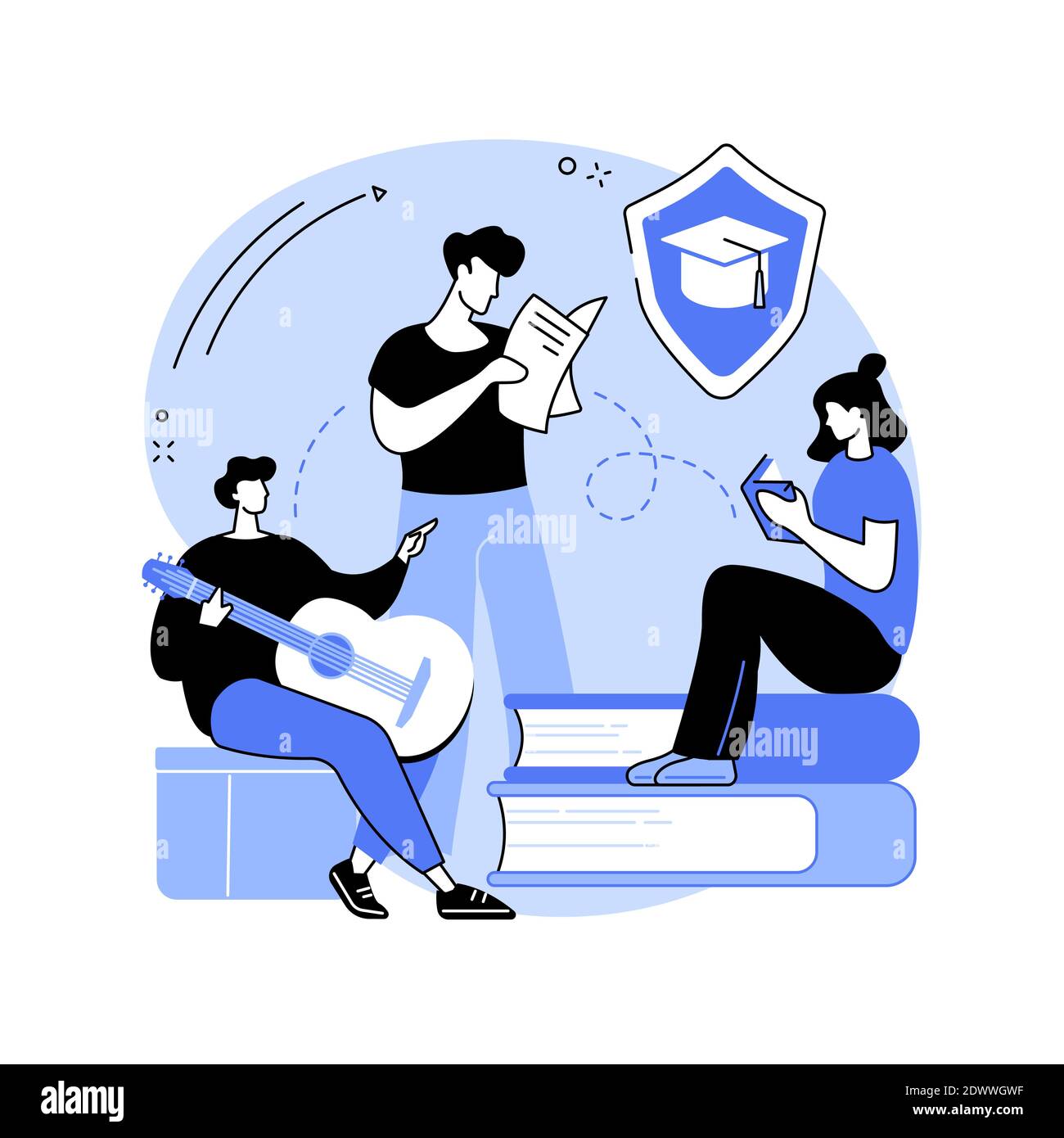 School student club Stock Vector Images - Alamy