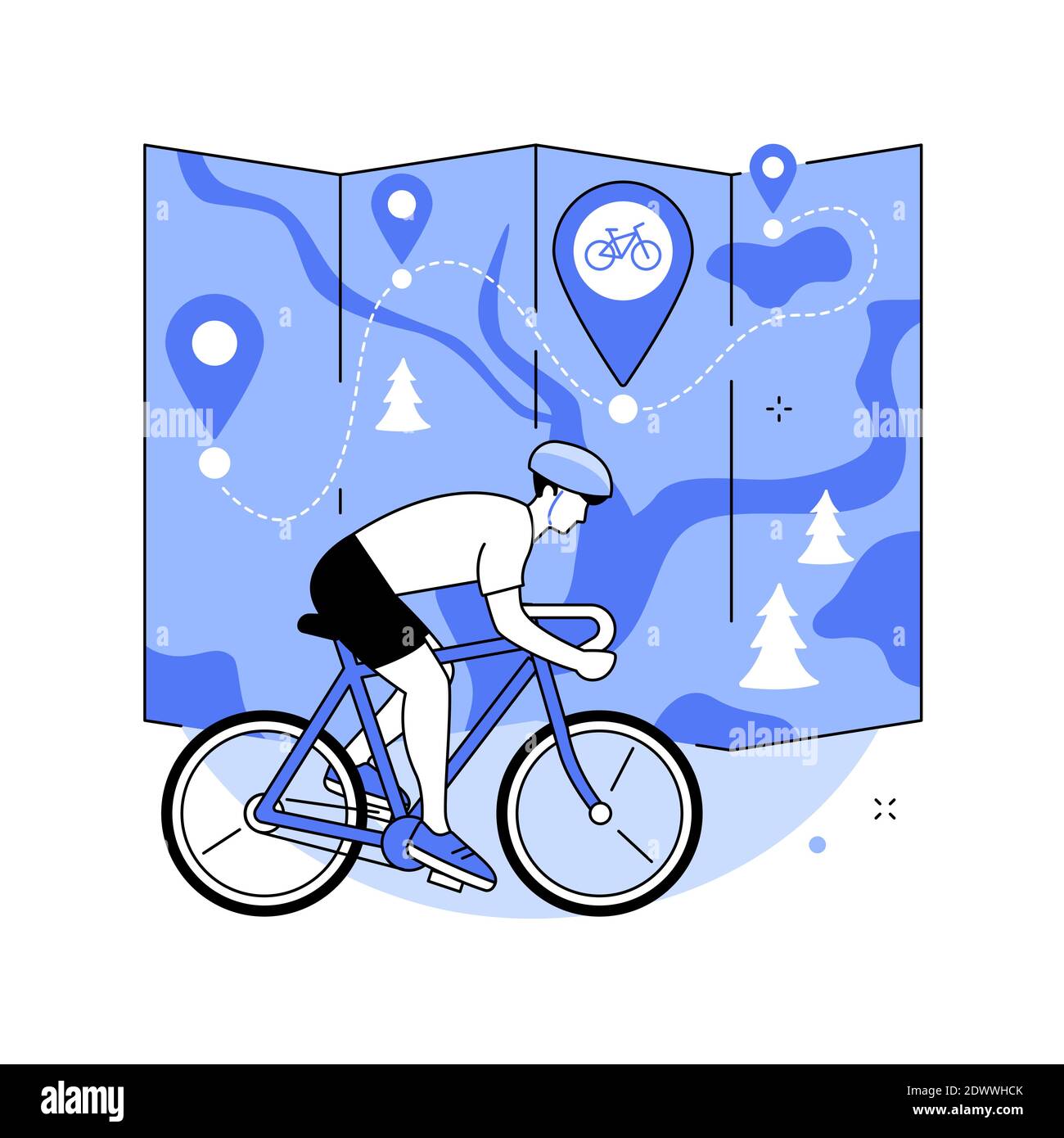 Route planner concept map hi-res stock photography and images - Alamy