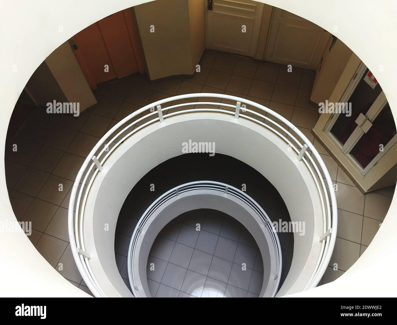 Concentric architecture architectural design hi-res stock photography ...