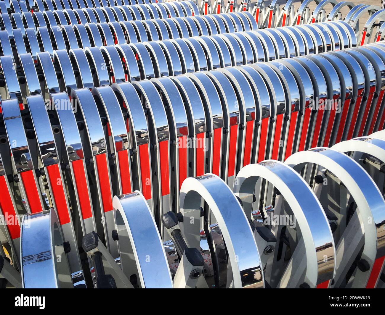 Silver barriers hi-res stock photography and images - Alamy