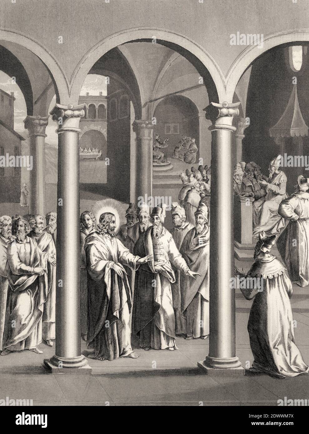 Jesus teachings of the Scribes and Pharisees, New Testament, steel ...