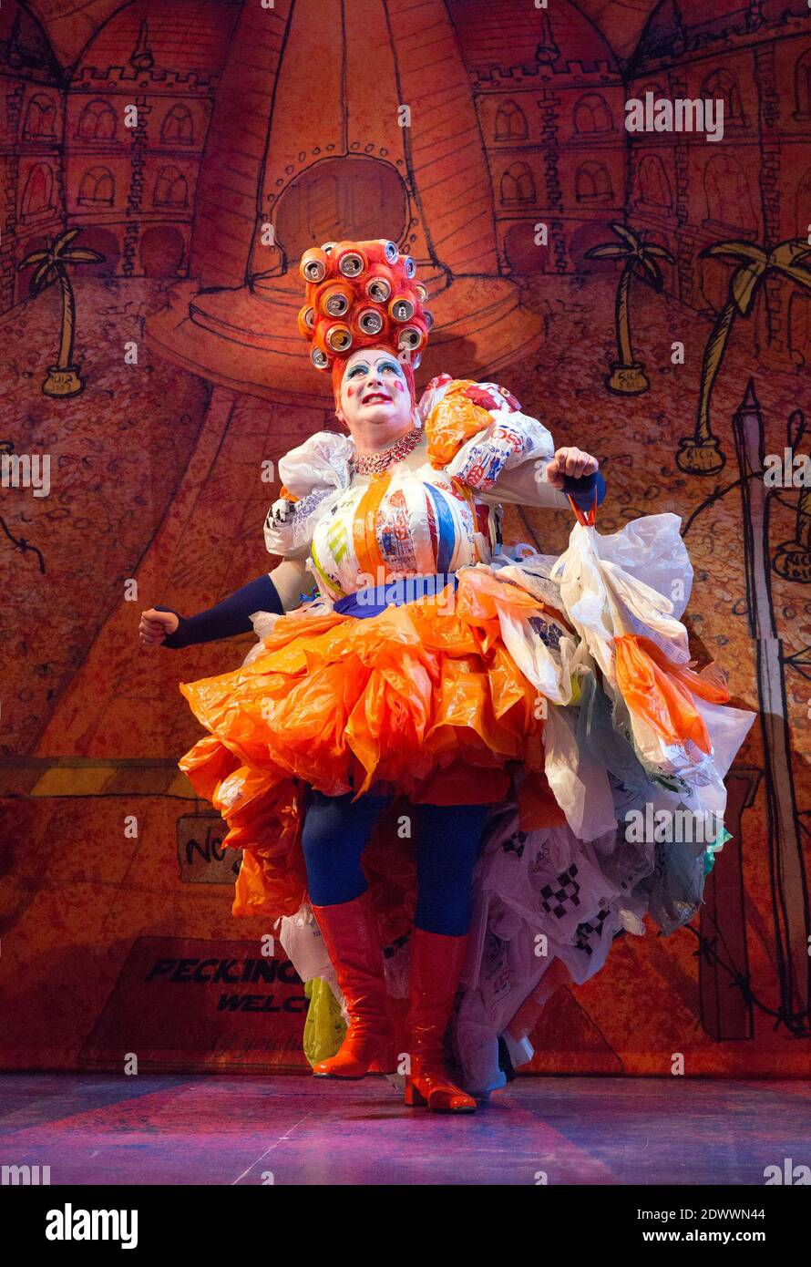James Doherty (Widow Twankey) in ALADDIN at the Lyric Hammersmith ...