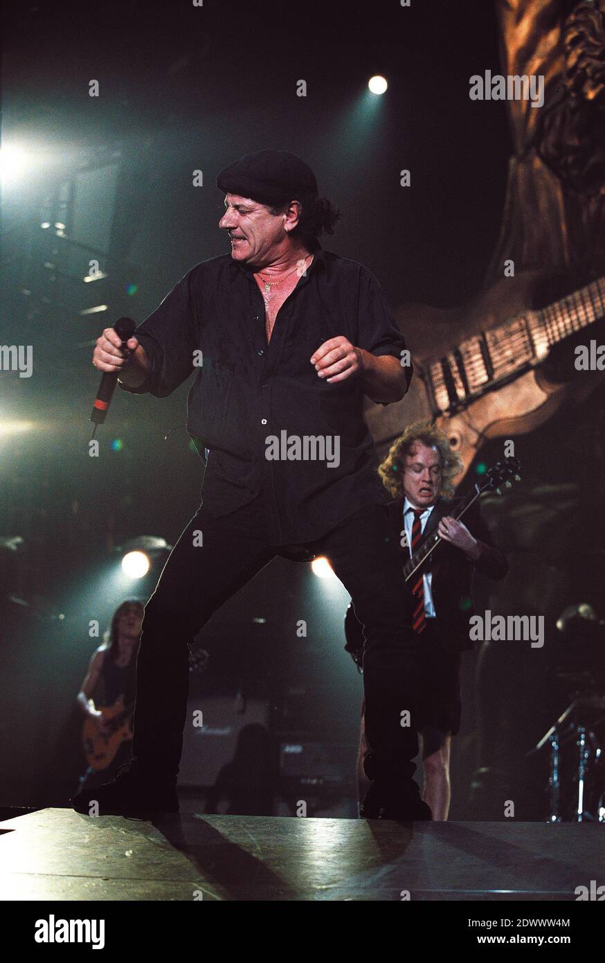 AC/DC in concert at the Birmingham NEC, UK. 28th November 2000 Stock ...