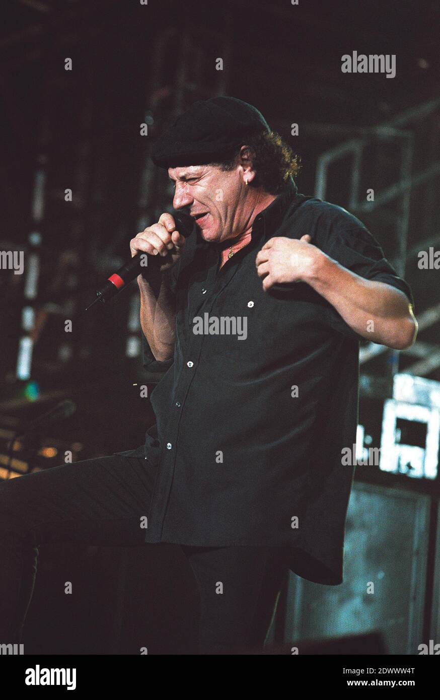 AC/DC in concert at the Birmingham NEC, UK. 28th November 2000 Stock ...