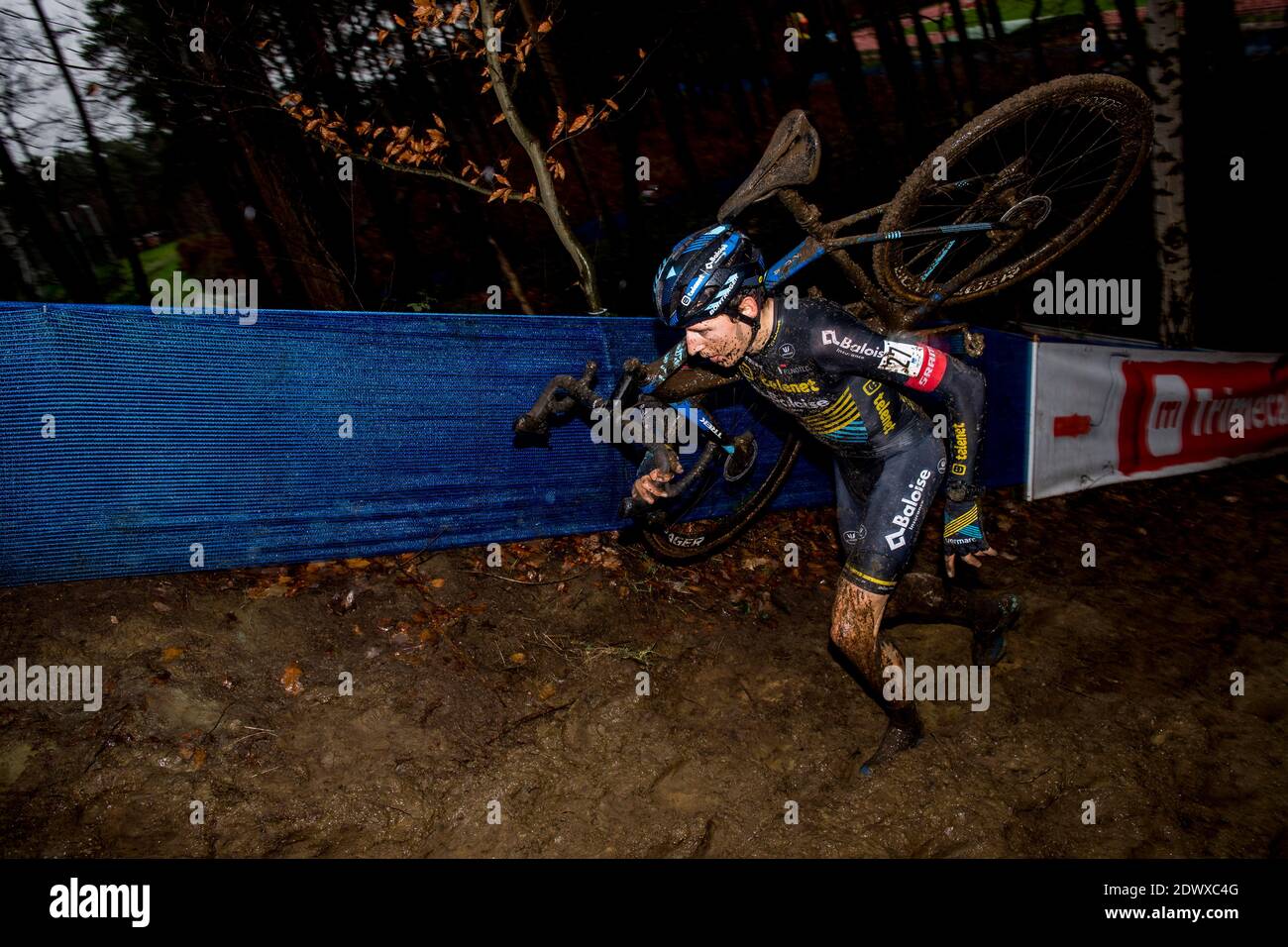 Belgian Nicolas Cleppe pictured in action during the men's elite race ...