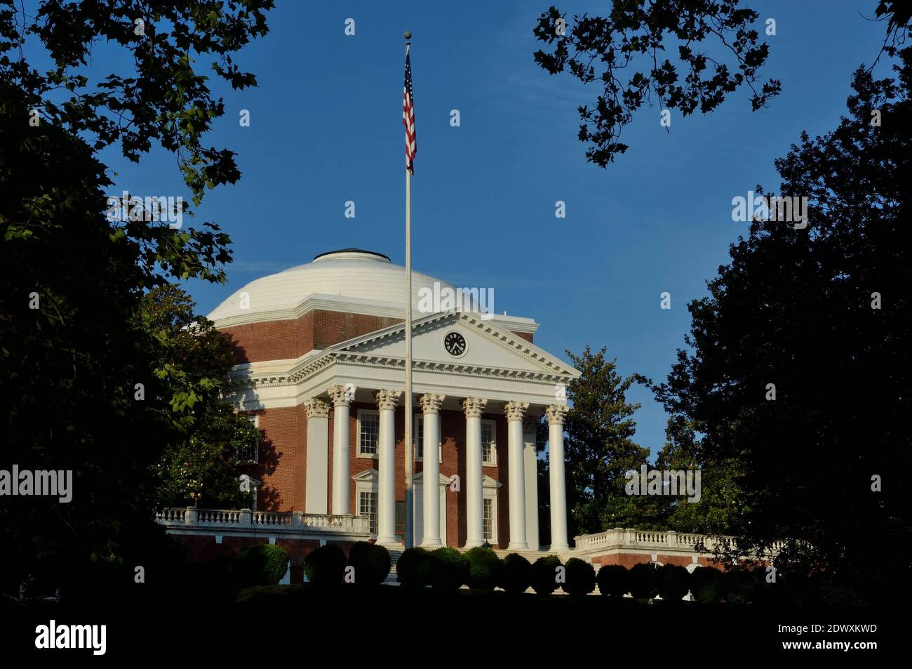 The Rotunda, University of Virginia. Charlottesville, VA, USA Stock ...