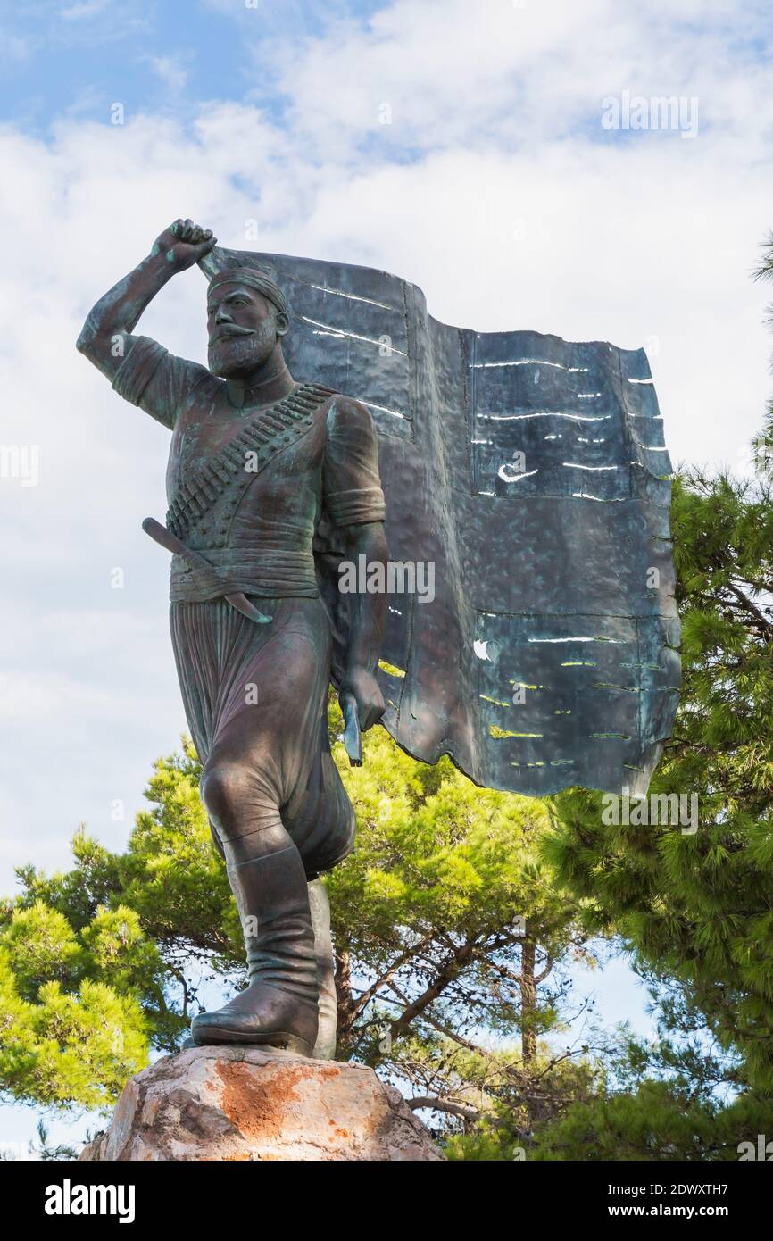 Statue of Spyros Kayales, Venizelos Graves Park on Prophet Elias hill ...
