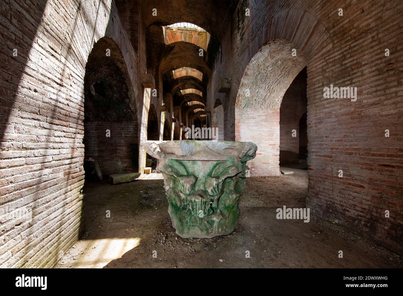 Inside flavian amphitheater hi-res stock photography and images - Alamy