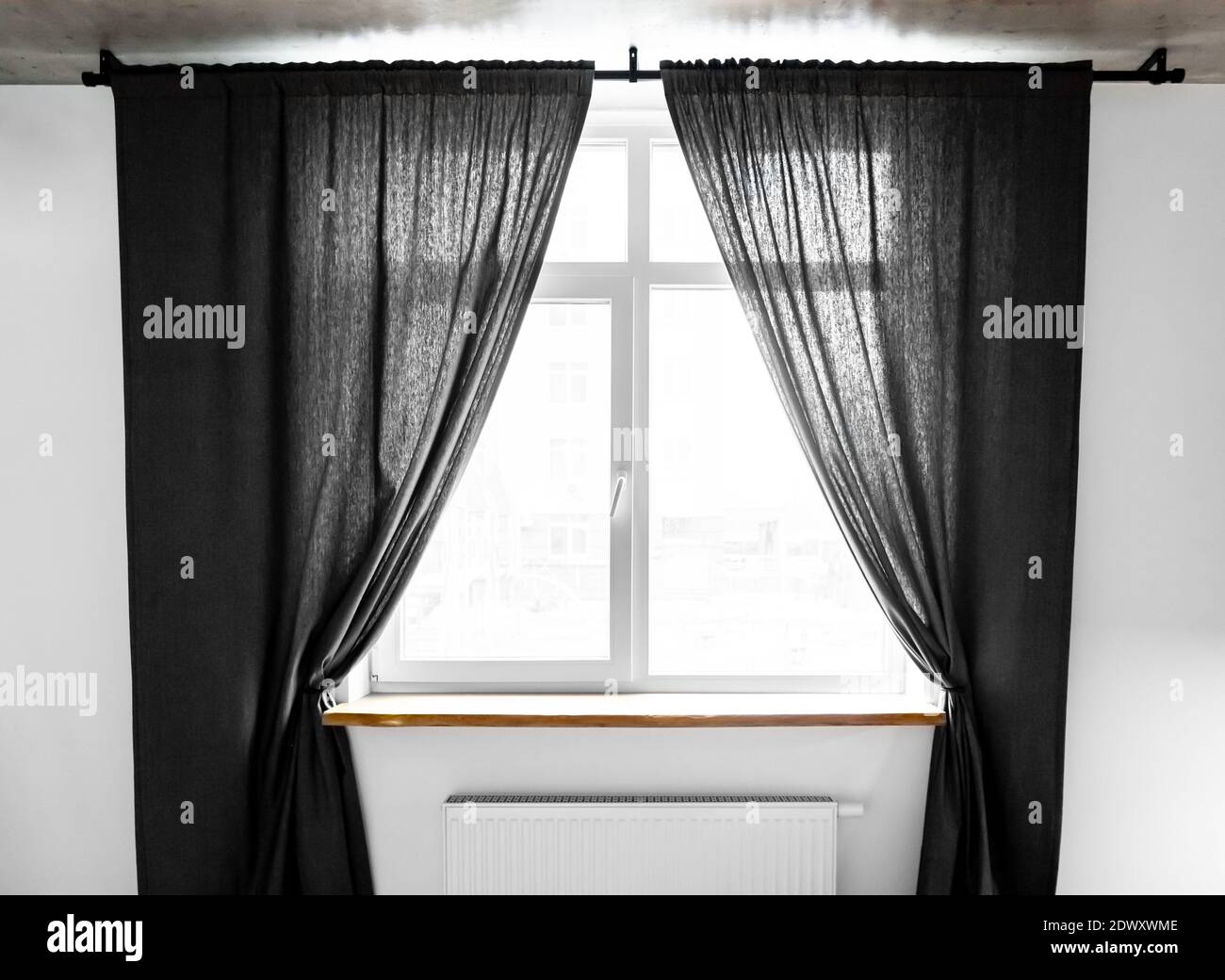 Curtain rod hi-res stock photography and images - Alamy