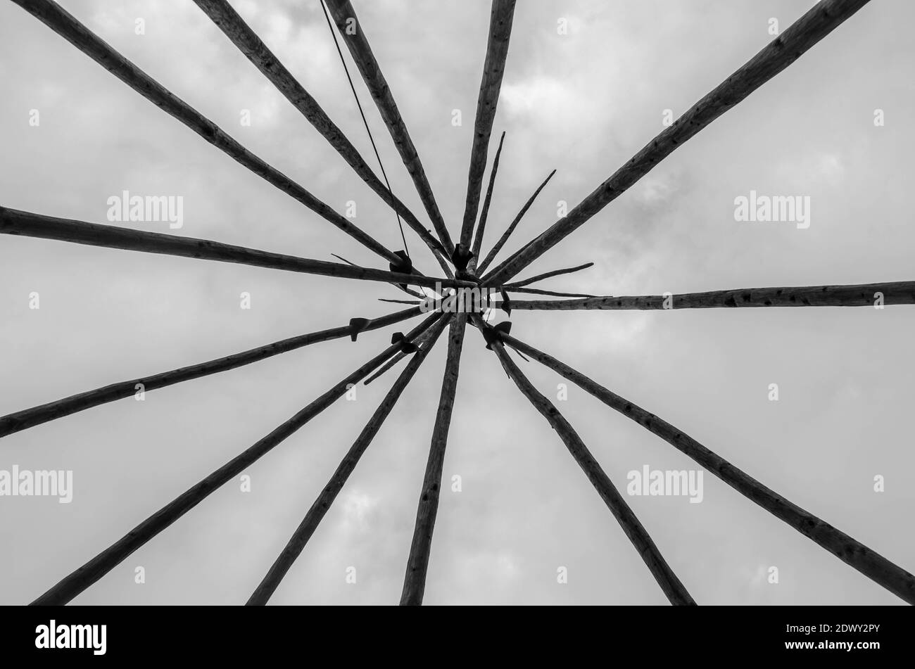 Group of sticks Black and White Stock Photos & Images - Alamy