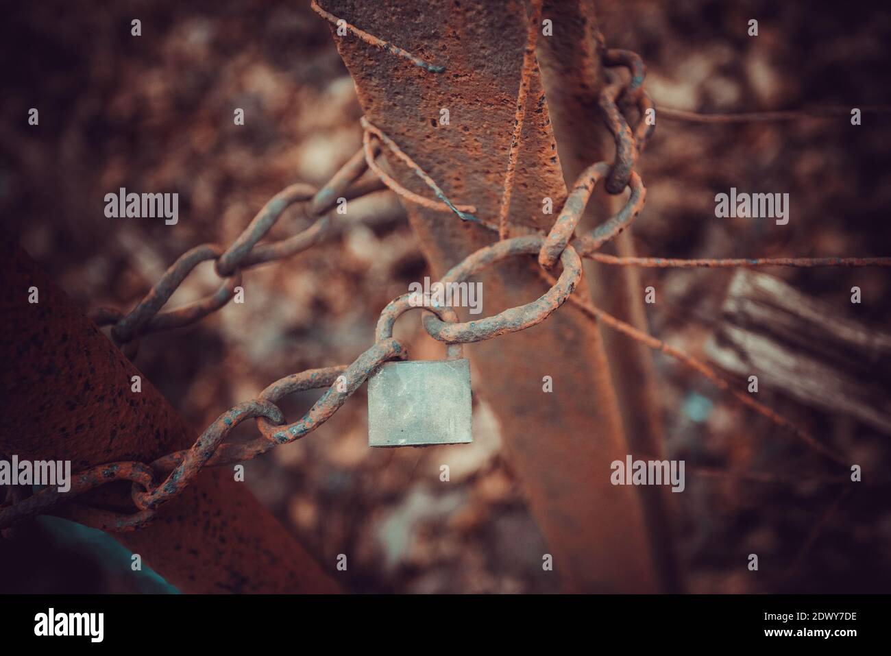 Old rusty castle on the rusty gate Stock Photo - Alamy