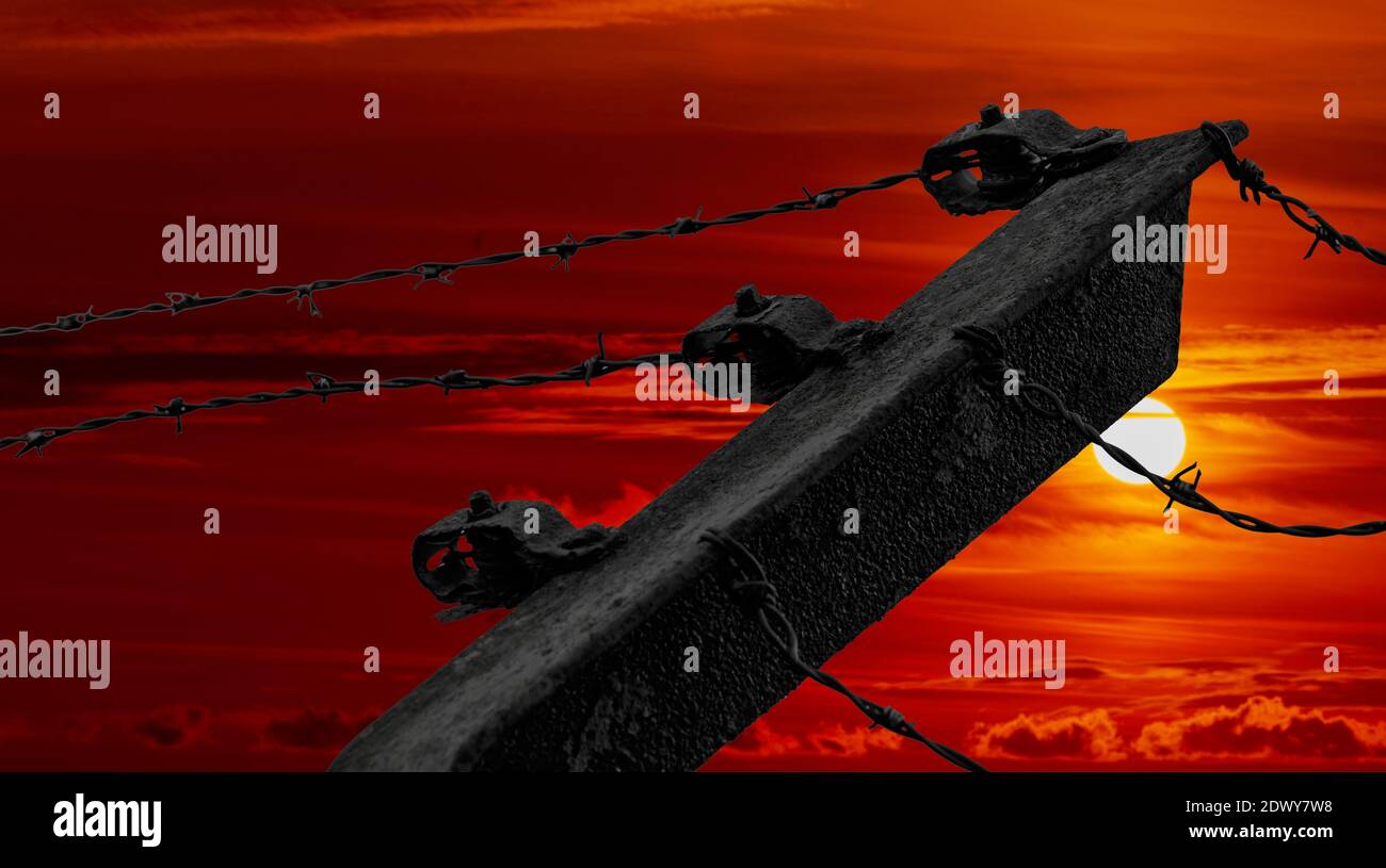 Beautiful sky. red sunlight lighting the clouds softly Stock Photo - Alamy