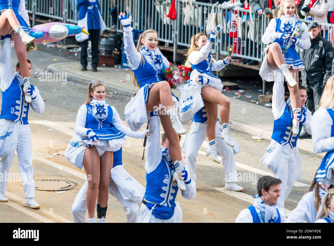 Cologne, Germany - February 12, 2018 : Rosenmontag Parade ( the rose ...