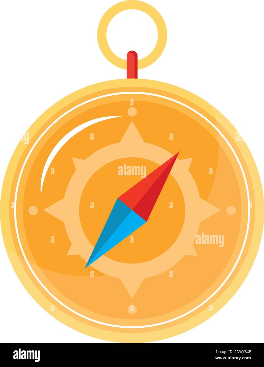 compass guide isolated style icon Stock Vector Image & Art - Alamy