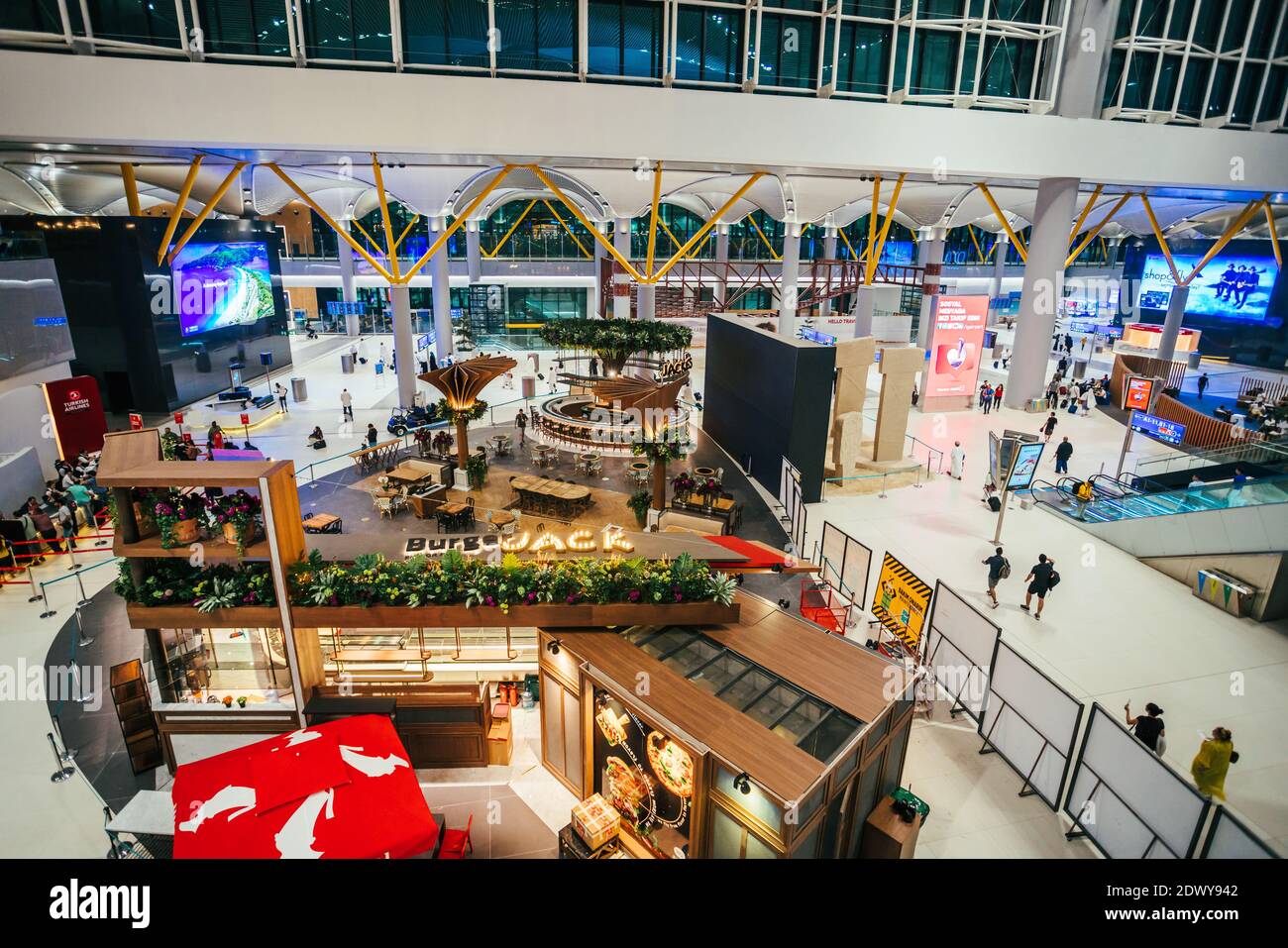 ISTANBUL,TURKEY,AUGUST 02, 2019: Interior view of the Istanbul new ...