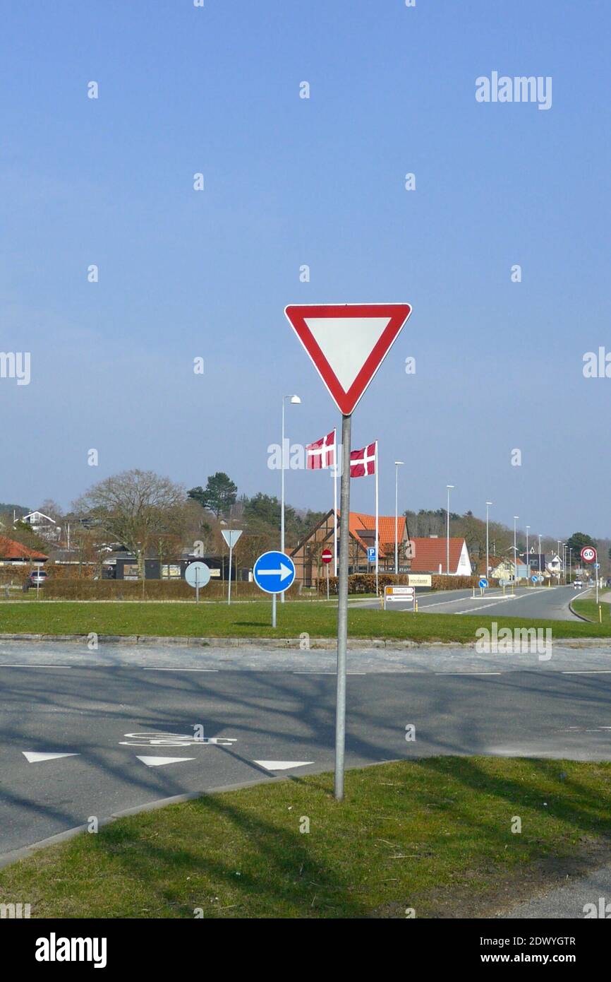 Danish traffic signs hi-res stock photography and images - Alamy