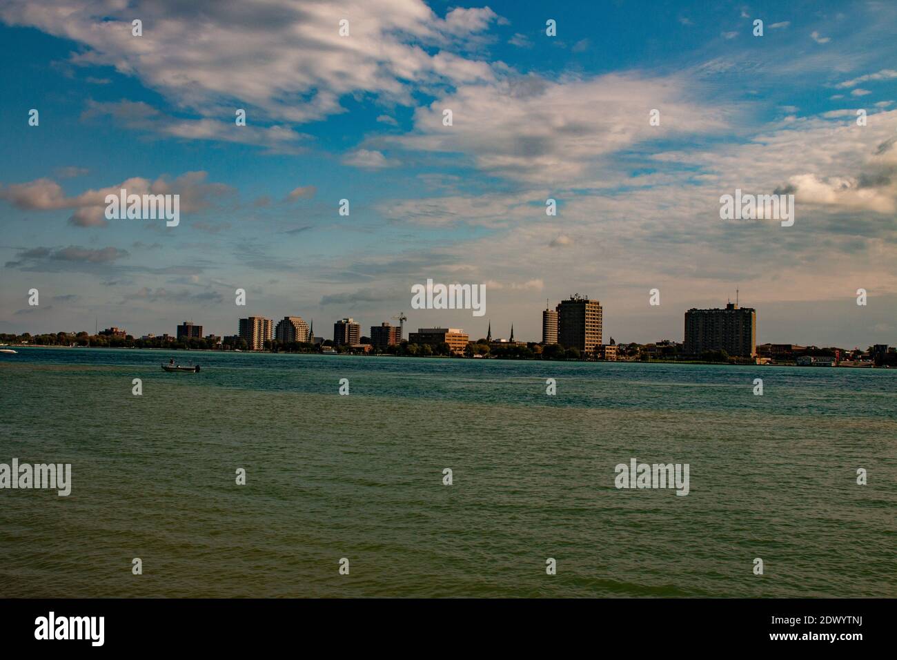 Beautiful aerial photo Port Huron Michigan USA Stock Photo - Alamy