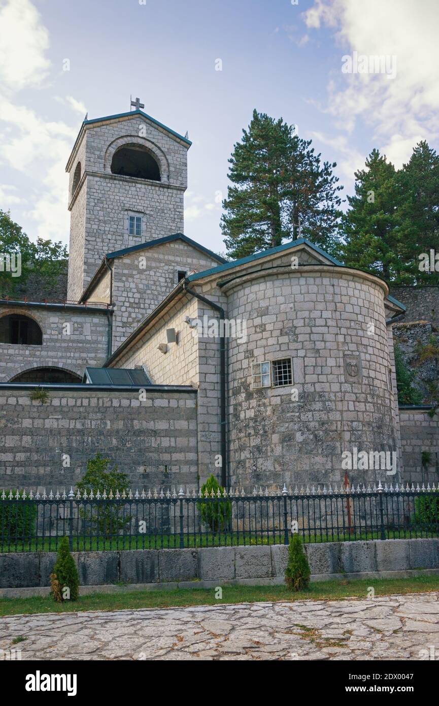 Religious architecture. Montenegro. View of Cetinje Monastery , Serbian ...