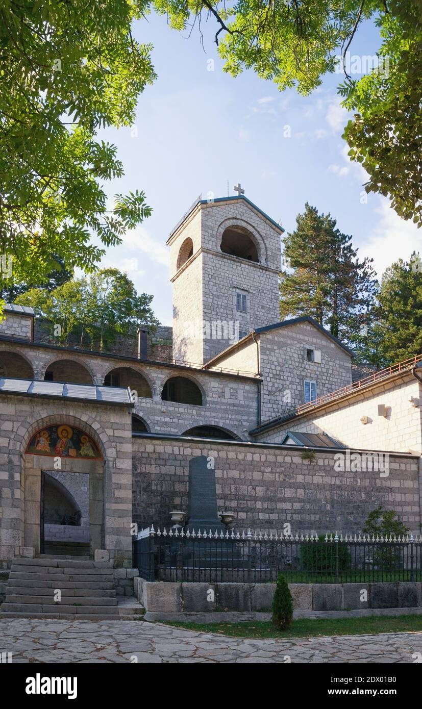Religious architecture. Montenegro. View of Cetinje Monastery, Serbian ...