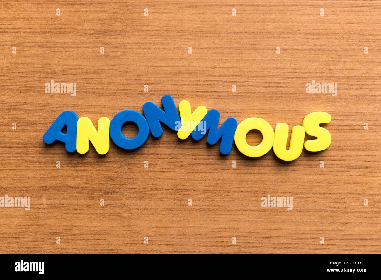 Anonymous alphabet hi-res stock photography and images - Alamy