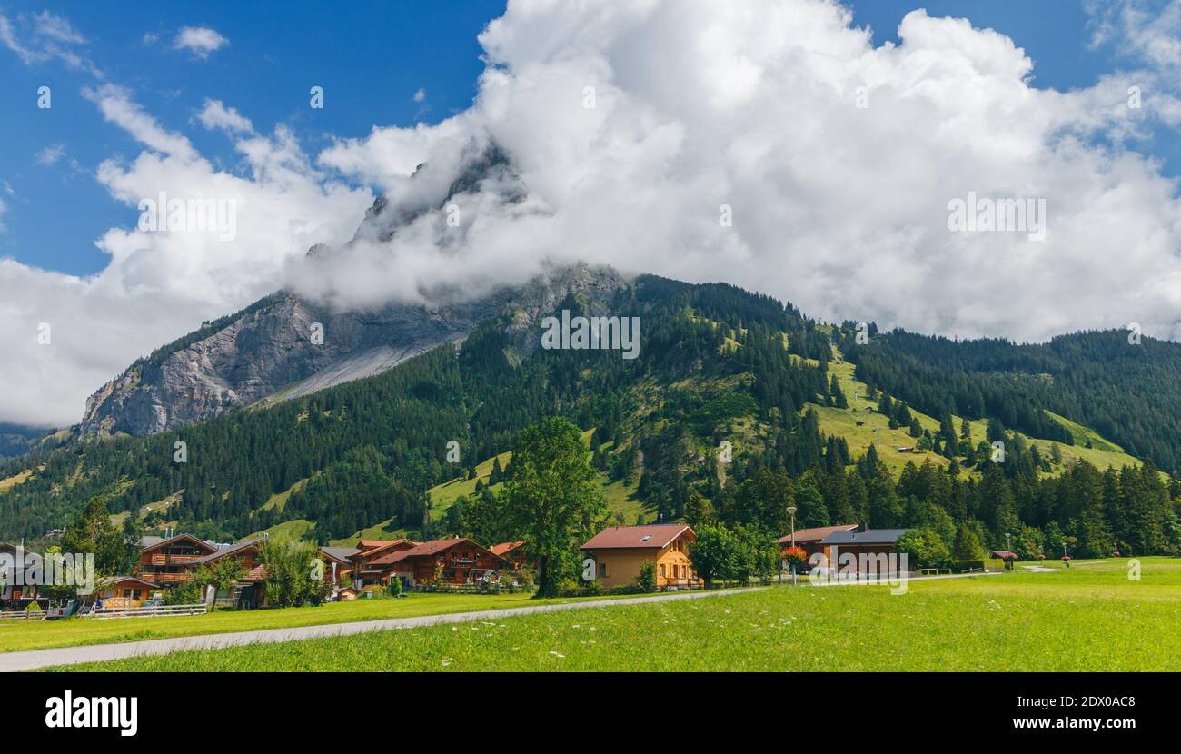 cloudy mountain in the swiss alps Stock Photo - Alamy
