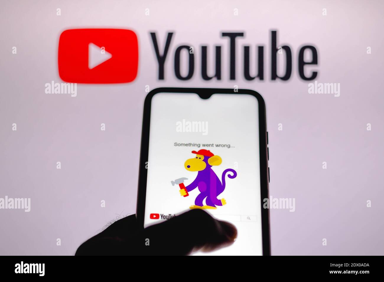 Brazil. 23rd Dec, 2020. In this photo illustration a Youtube logo seen ...