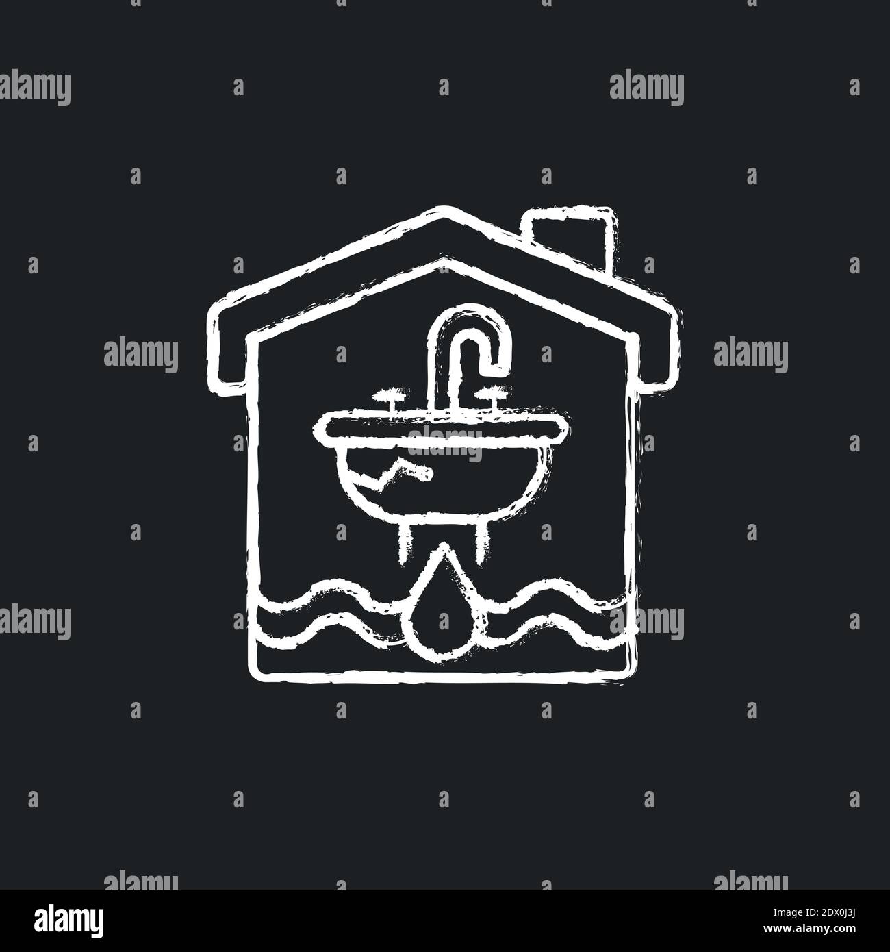Water leak restoration Stock Vector Images - Alamy
