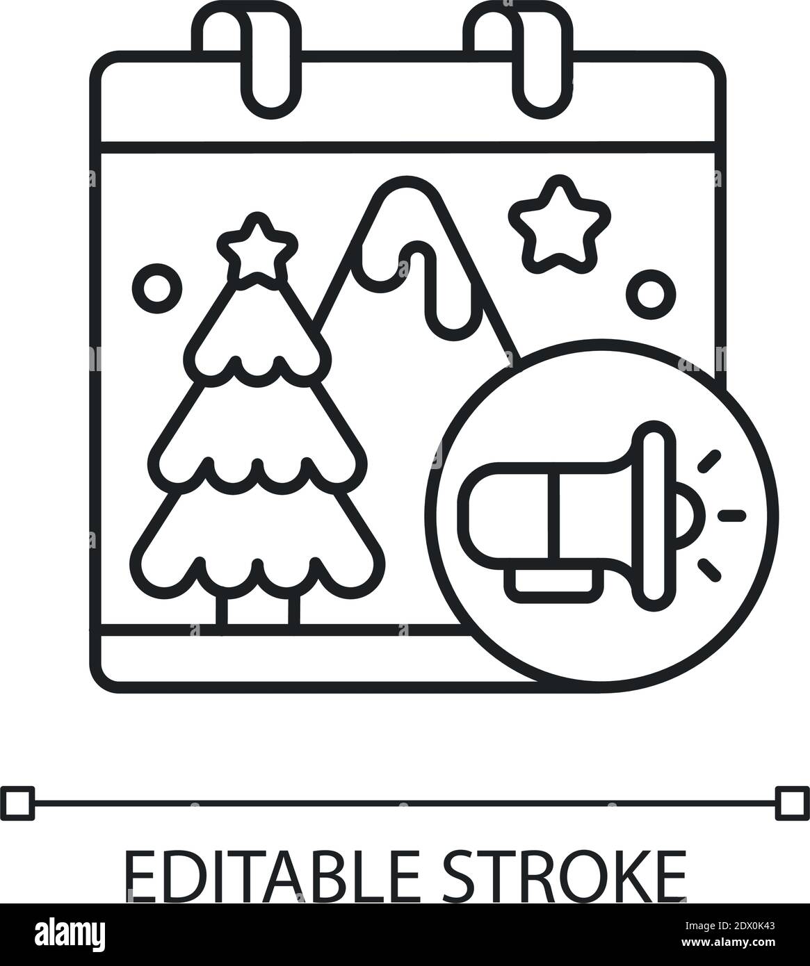 Seasonal marketing linear icon Stock Vector Image & Art - Alamy