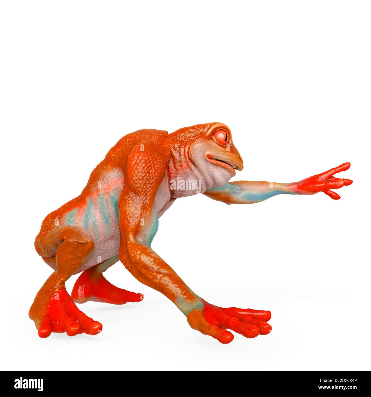 frog is reaching, 3d illustration Stock Photo - Alamy