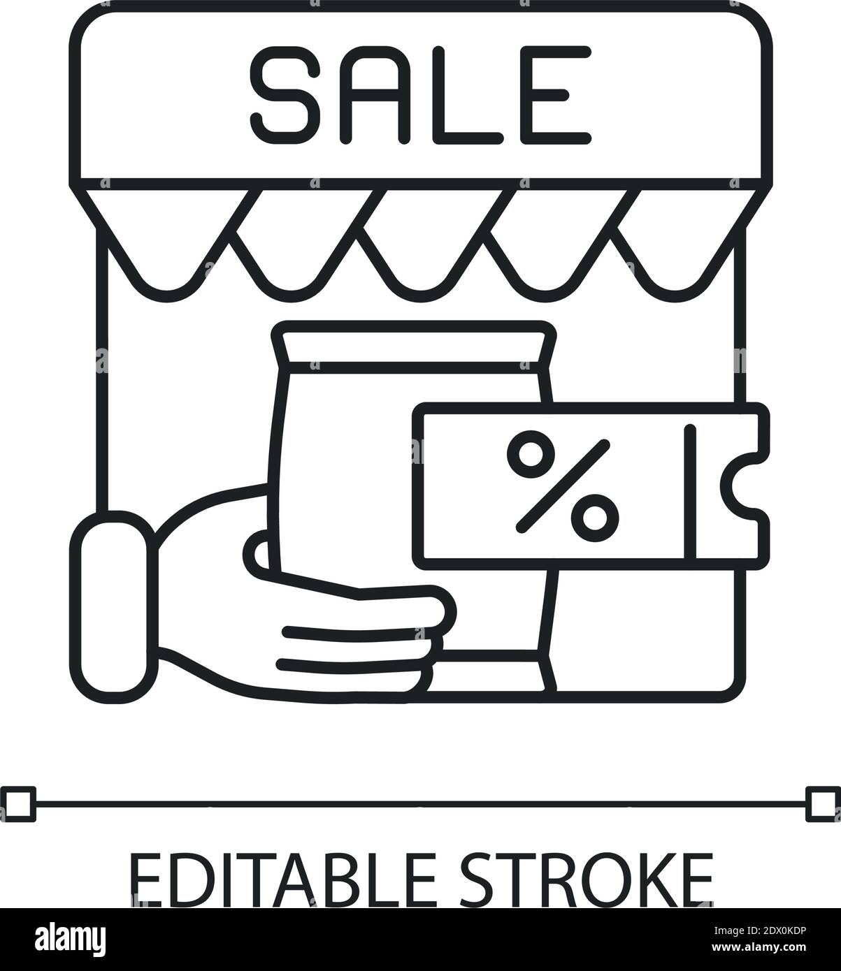 Transactional marketing linear icon Stock Vector Image & Art - Alamy