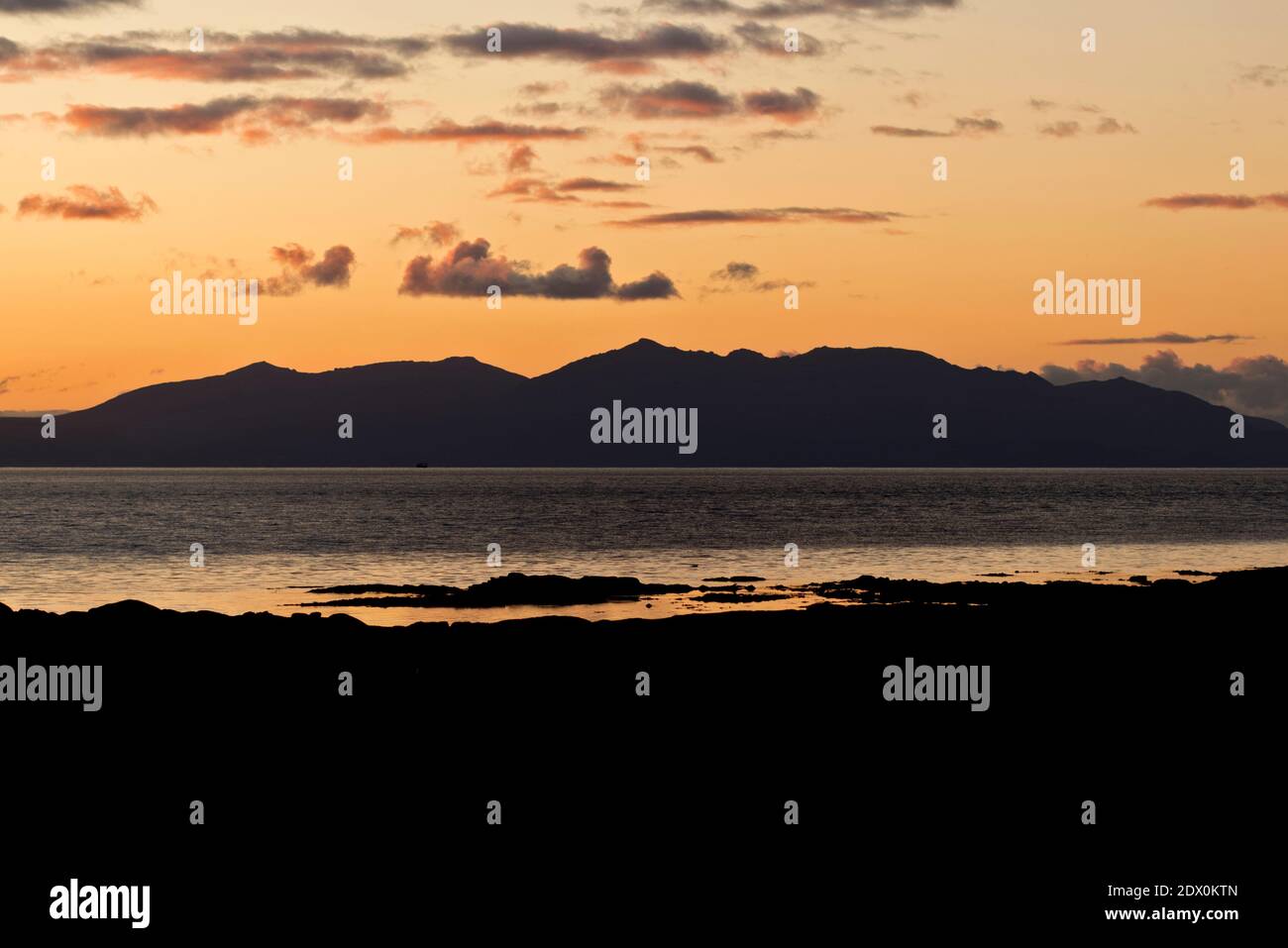 Silhouette of arran hi-res stock photography and images - Alamy