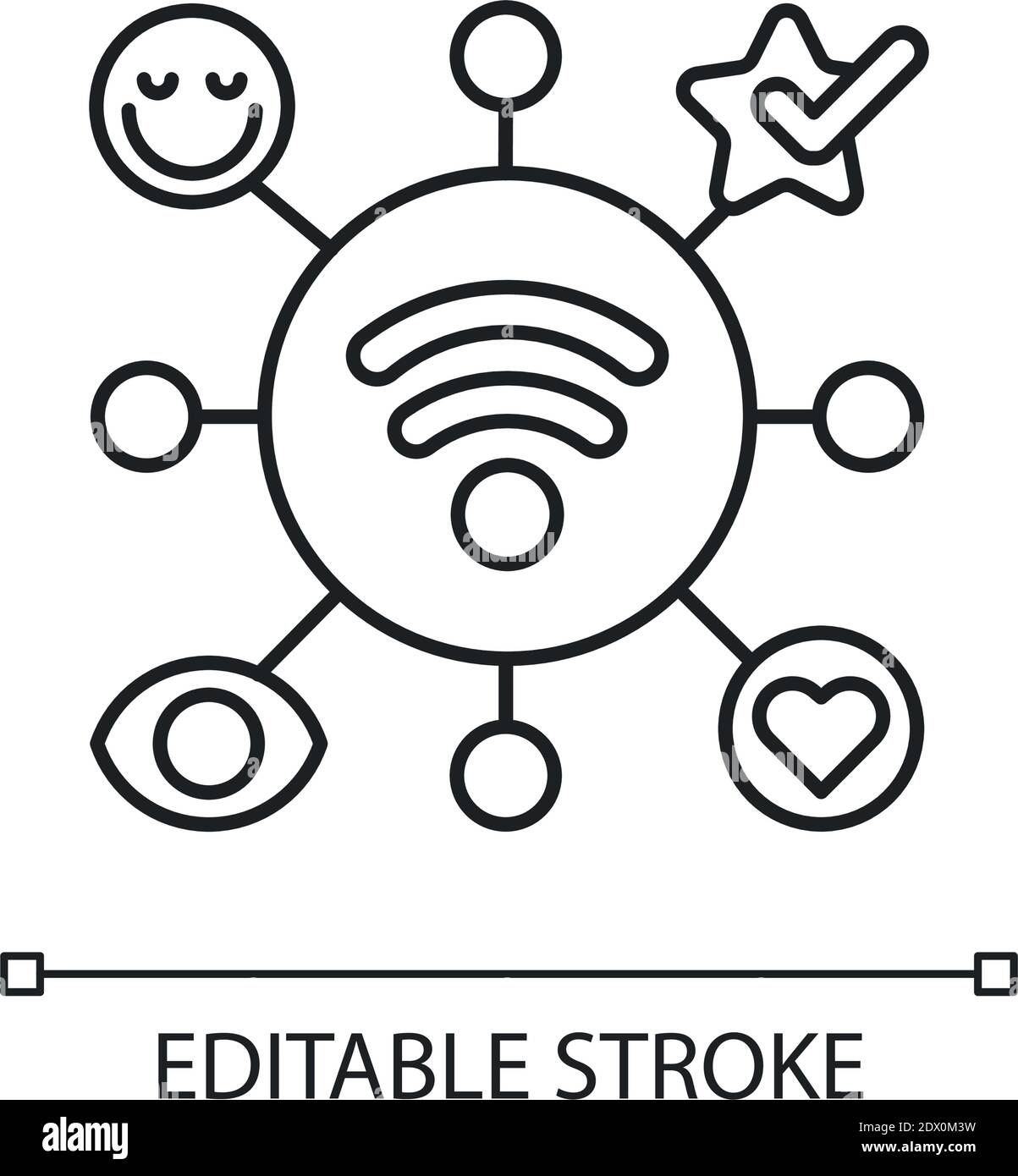 Close Range Marketing linear icon Stock Vector Image & Art - Alamy