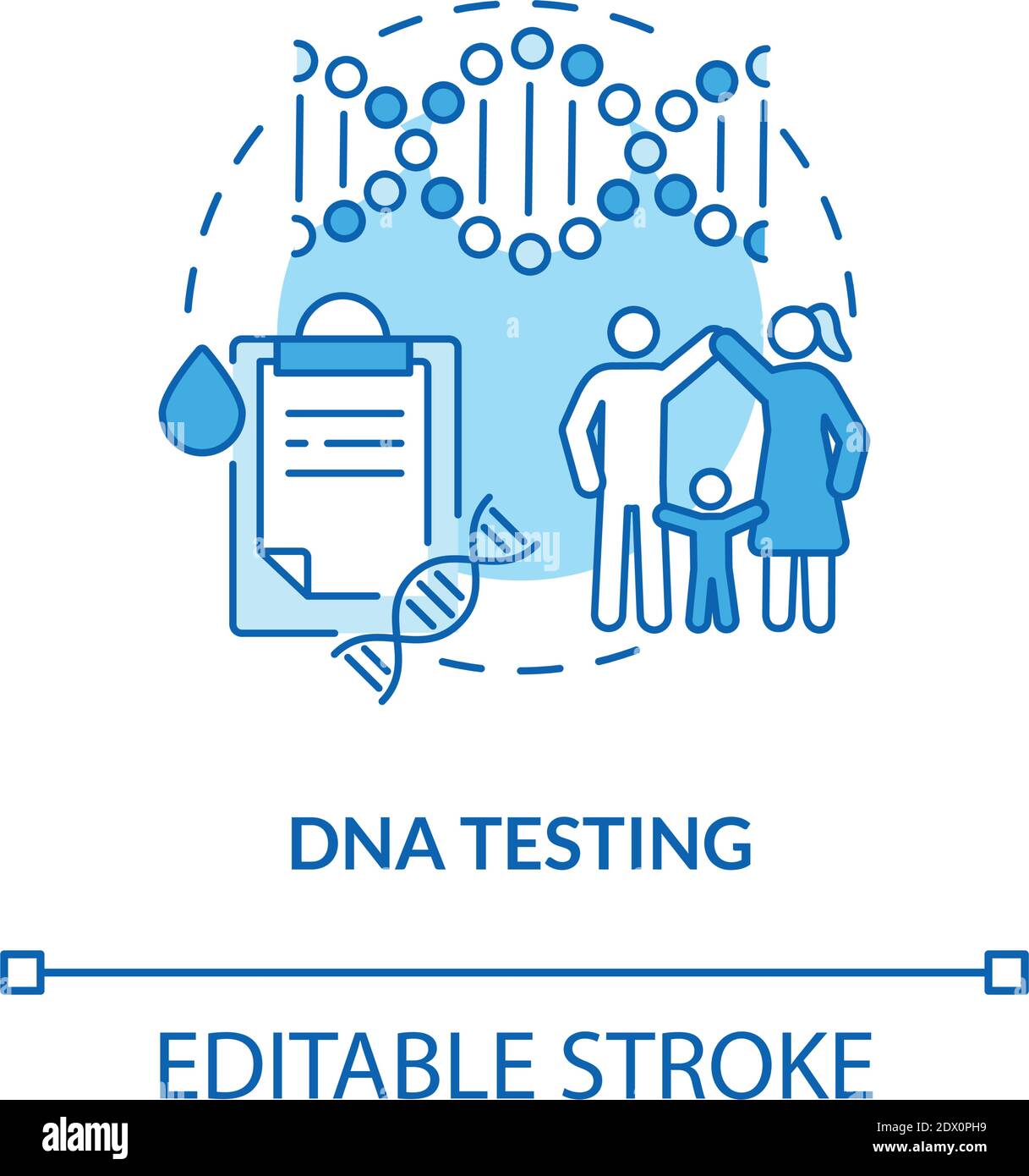 DNA testing concept icon Stock Vector Image & Art - Alamy