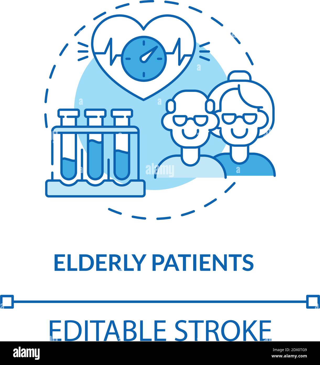 Elderly patients concept icon Stock Vector Image & Art - Alamy