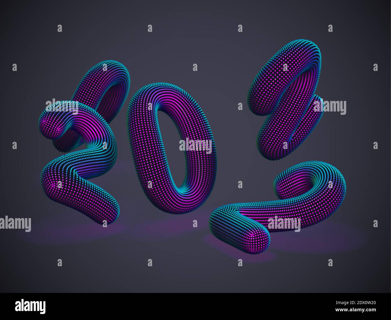Neon numbers Stock Vector Images - Alamy