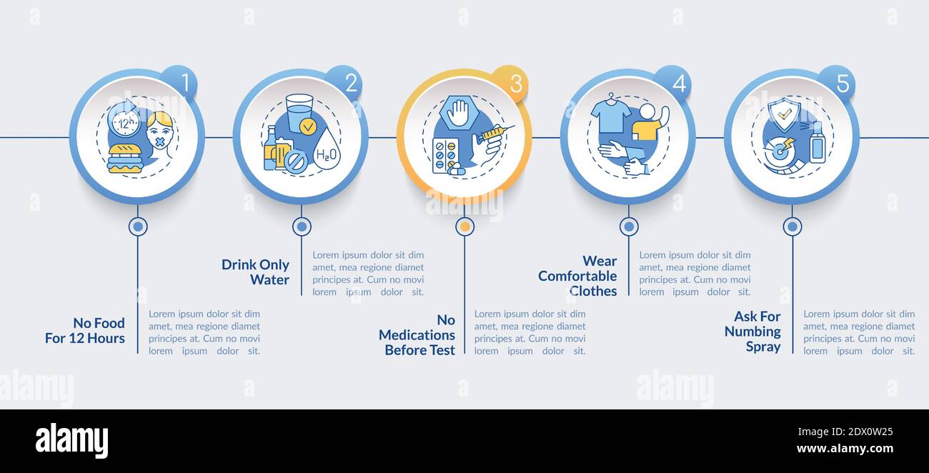 Blood test advices vector infographic template Stock Vector Image & Art ...