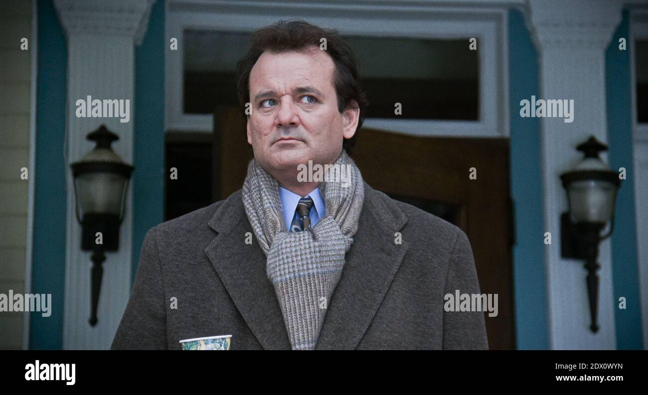 USA. Bill Murray in a scene from the ©Columbia Pictures film: Groundhog ...