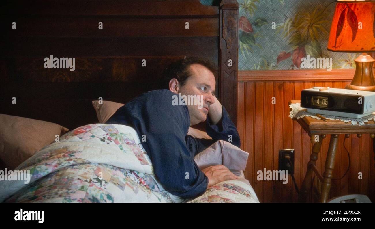 USA. Bill Murray in a scene from the ©Columbia Pictures film: Groundhog ...