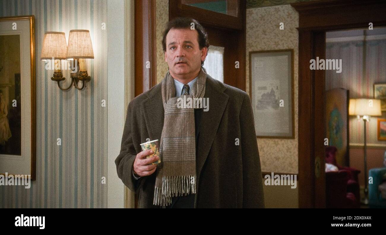 USA. Bill Murray in a scene from the ©Columbia Pictures film: Groundhog ...