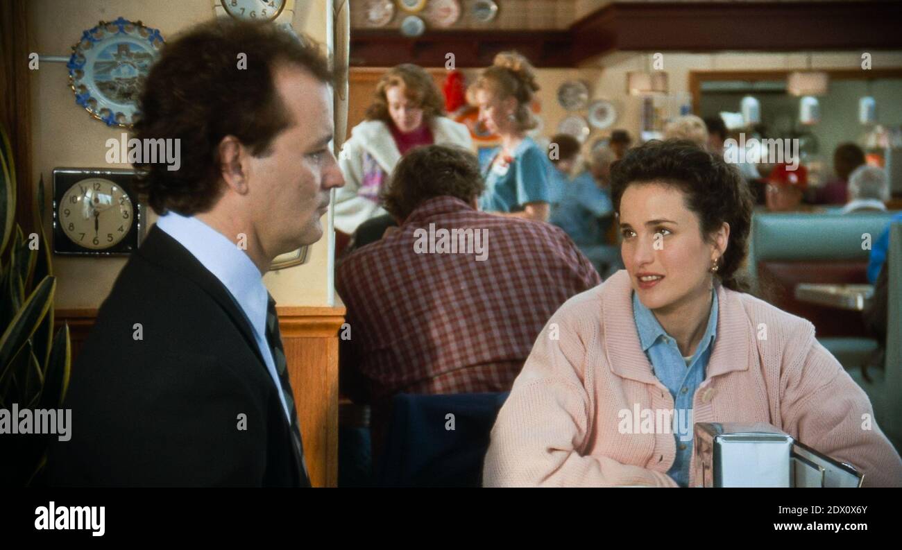 USA. Bill Murray and Andie MacDowell in a scene from the ©Columbia ...