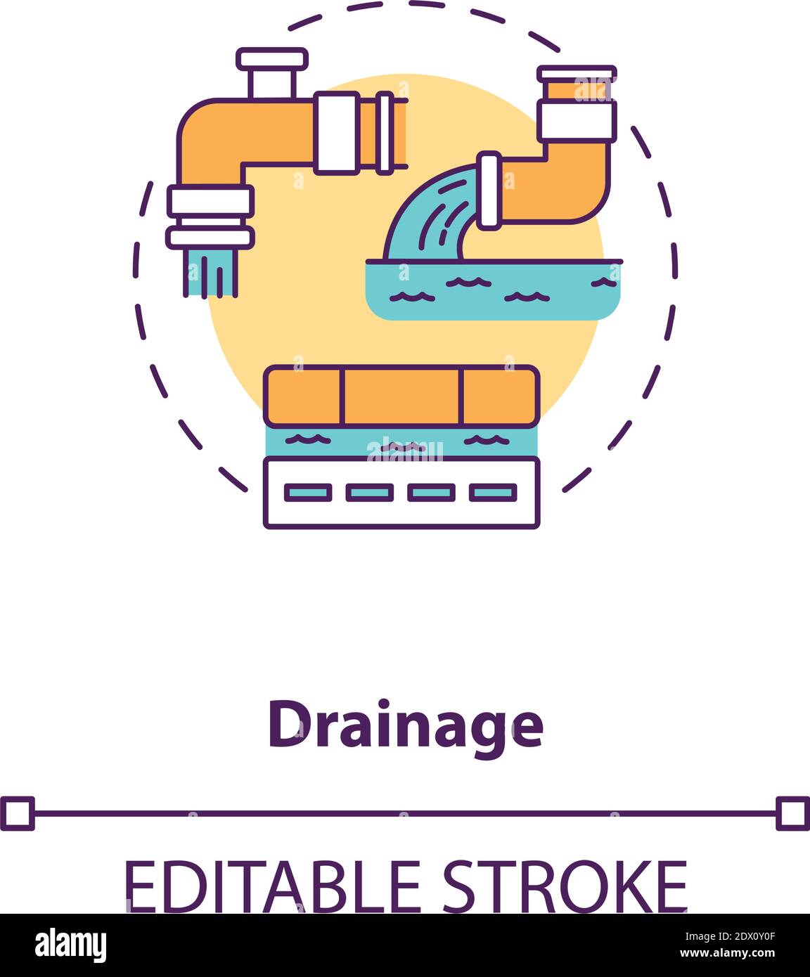 Drainage concept icon Stock Vector Image & Art - Alamy