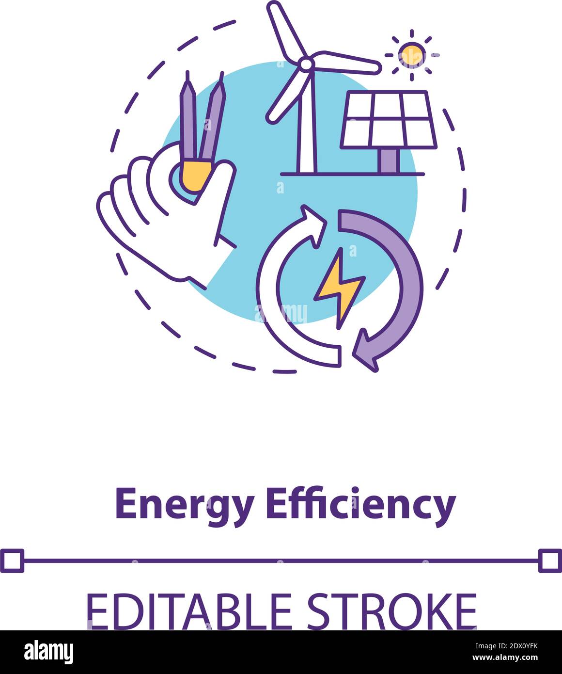 Energy efficiency concept icon Stock Vector Image & Art - Alamy