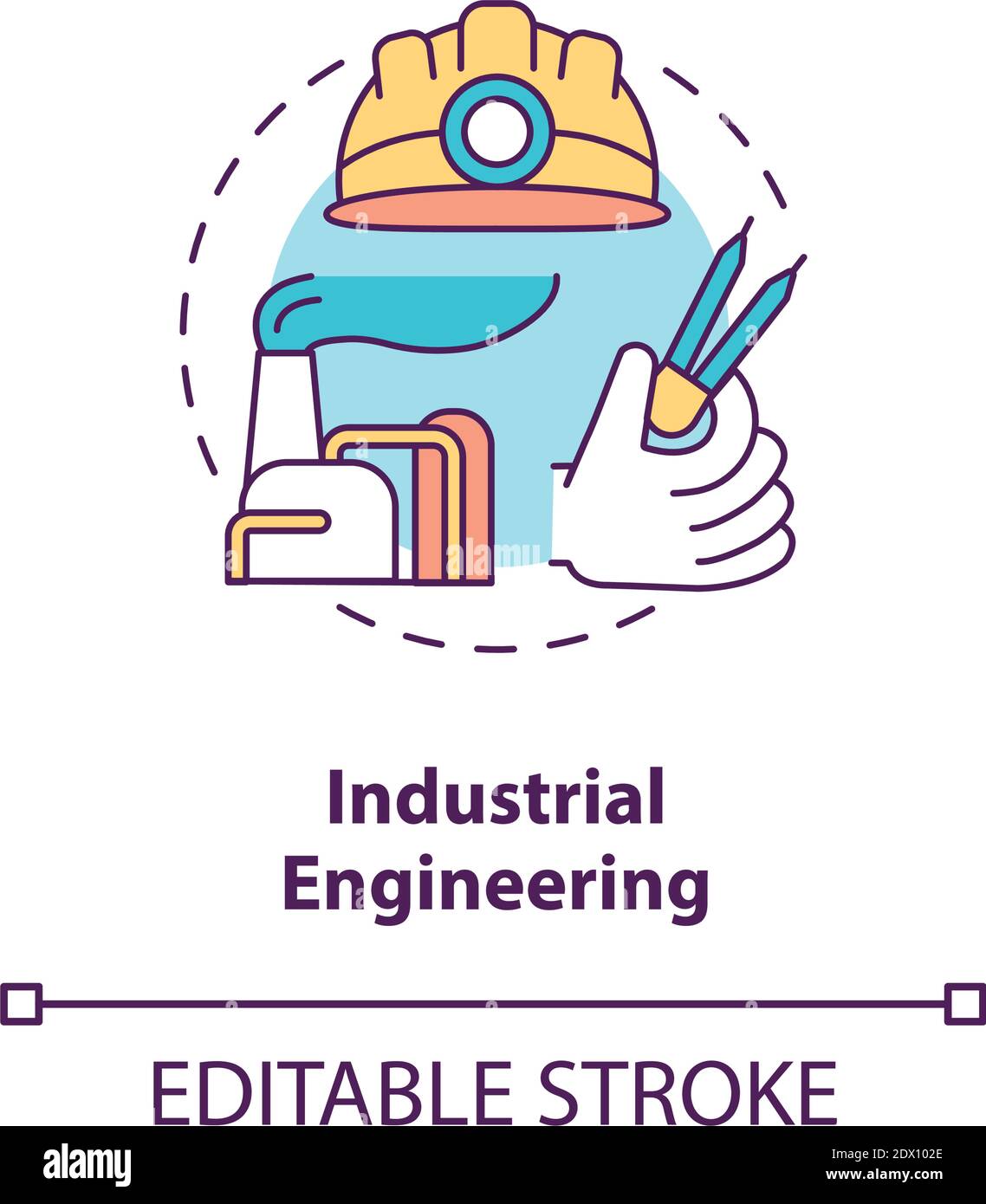 Industrial engineering concept icon Stock Vector Image & Art - Alamy