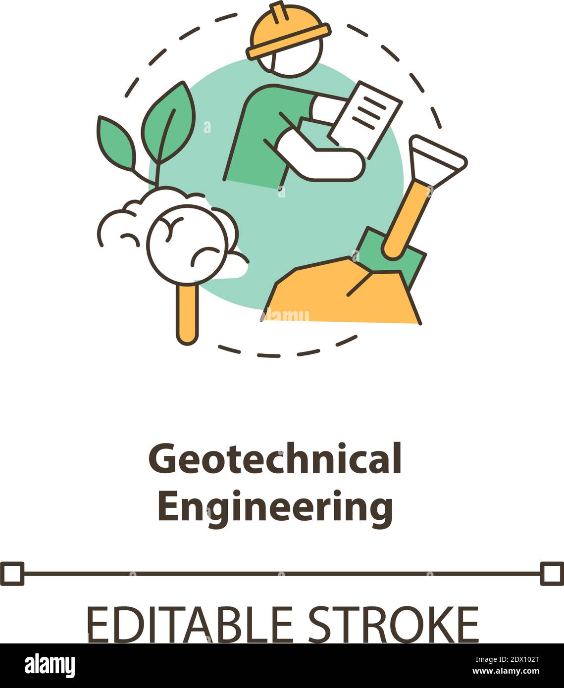 Geotechnical engineering concept icon Stock Vector Image & Art - Alamy