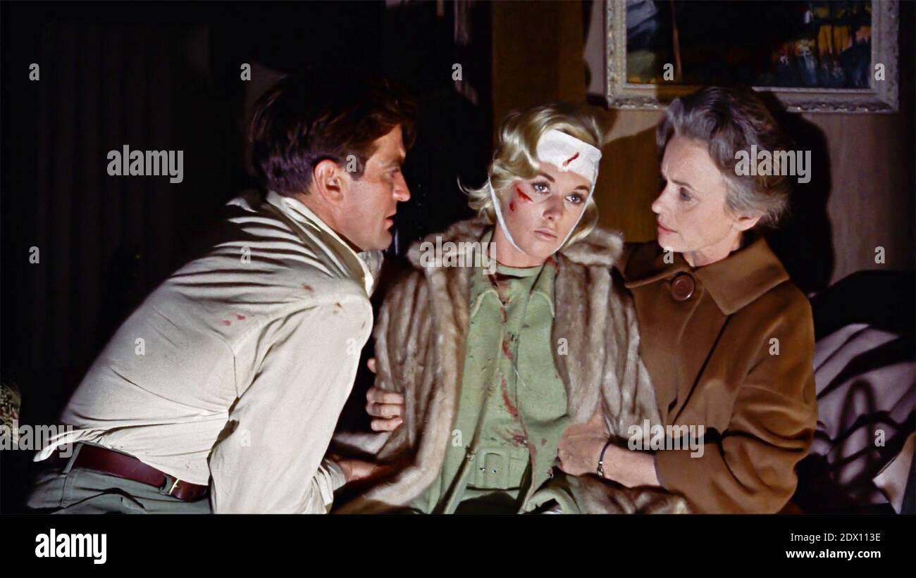 USA. Jessica Tandy , Tippi Hedren and Rod Taylor in a scene from the ...