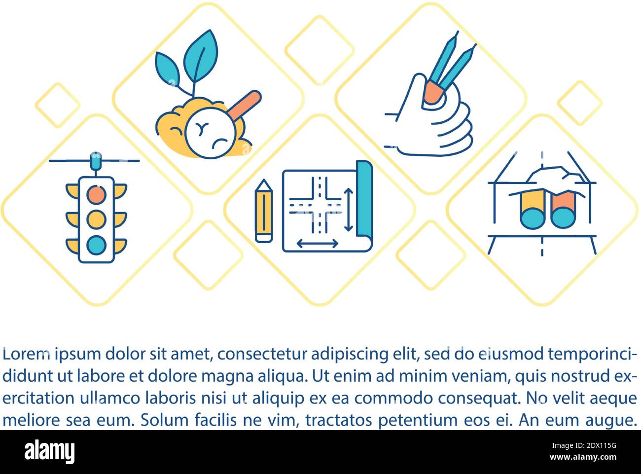 Civil infrastructure systems concept icon with text Stock Vector Image ...