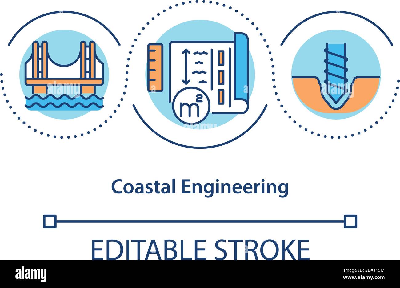 Coastal engineering concept icon Stock Vector Image & Art - Alamy