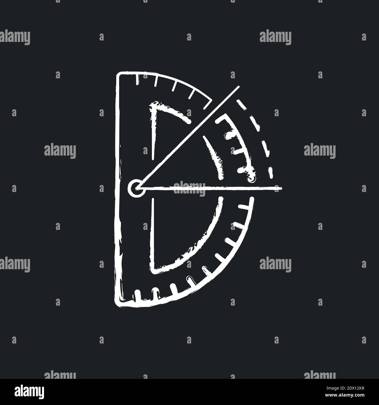 Half circle ruler Stock Vector Images - Alamy