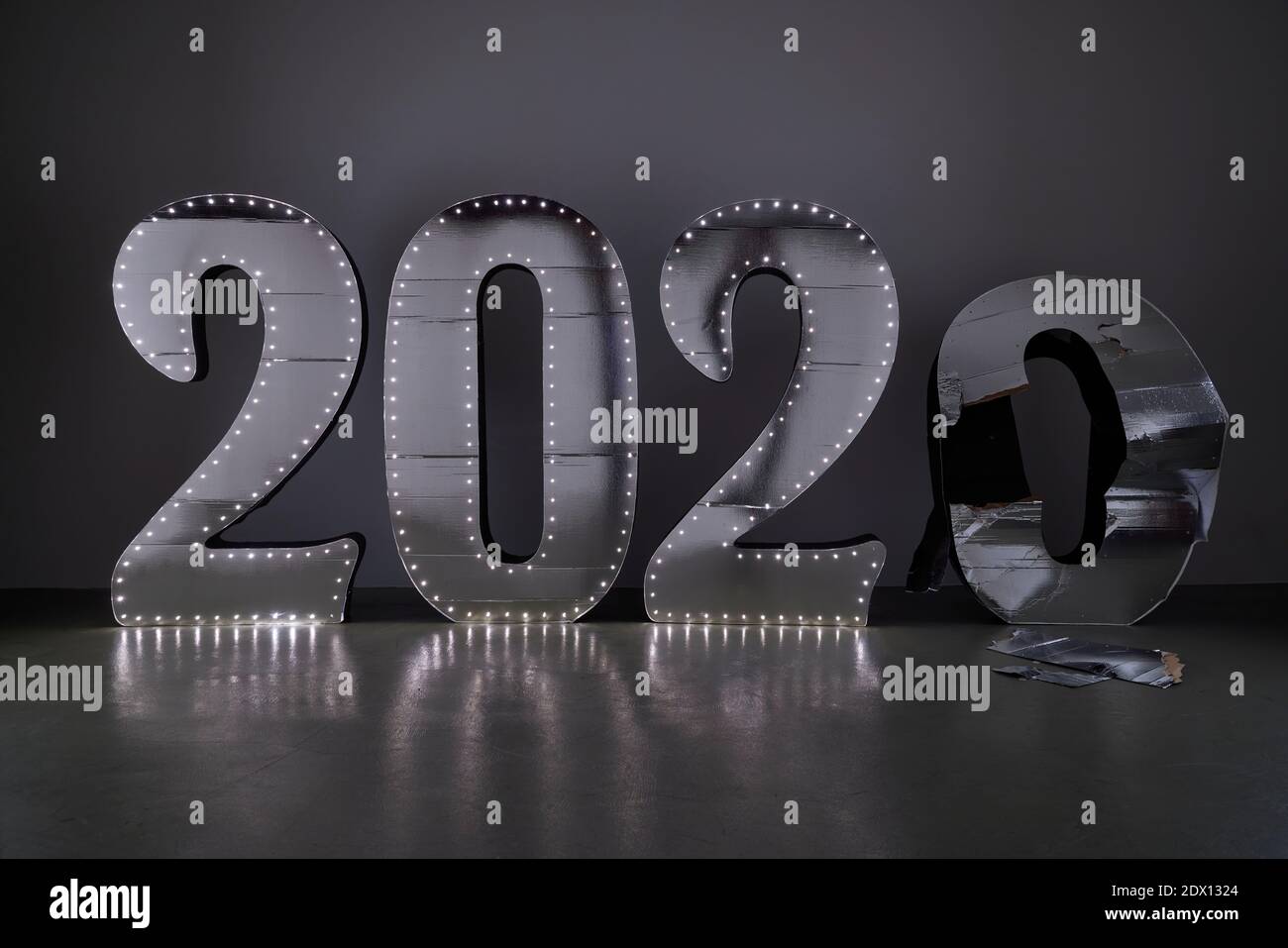 2020 numbers with lights representing the year Stock Photo - Alamy