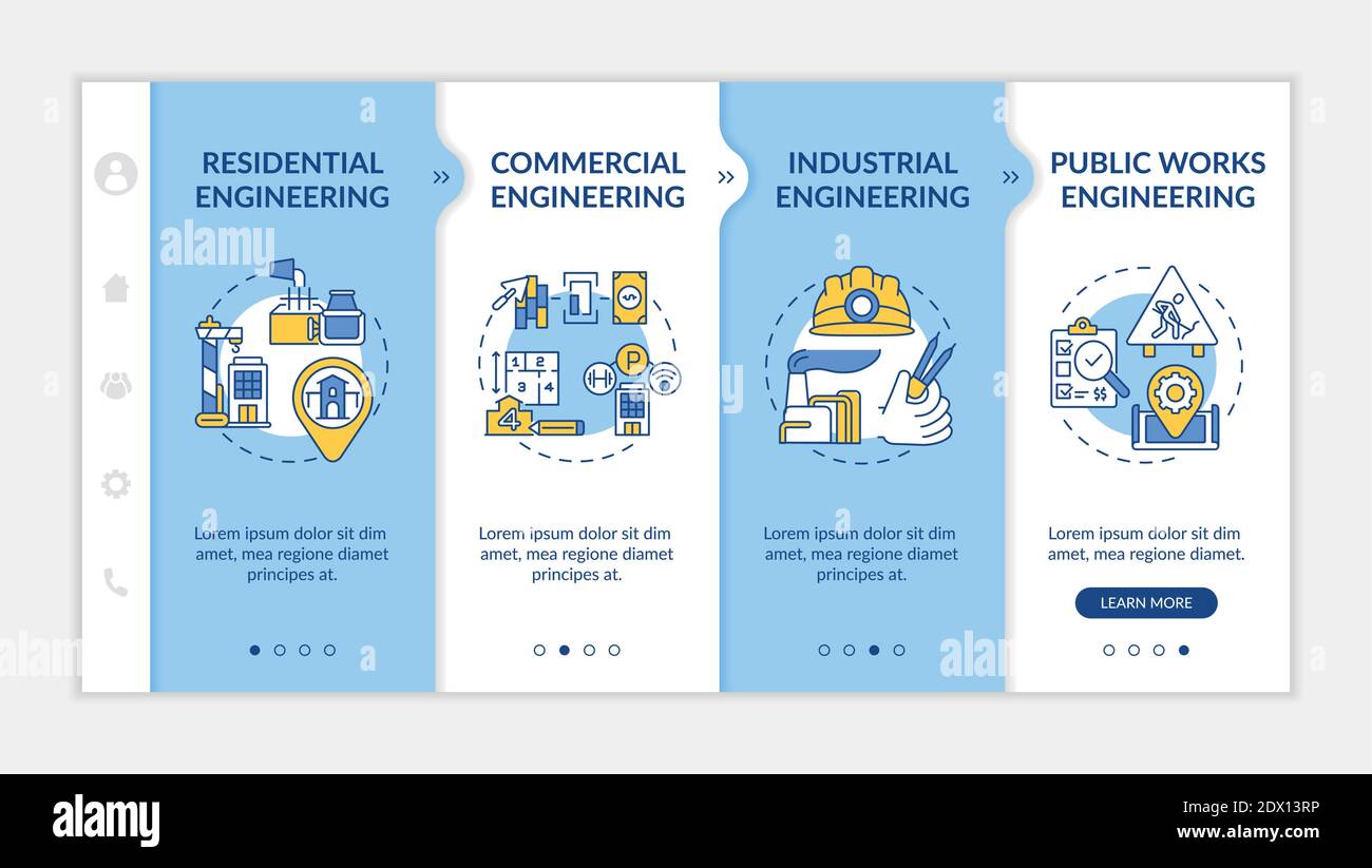 Civil engineering project onboarding vector template Stock Vector Image & Art - Alamy